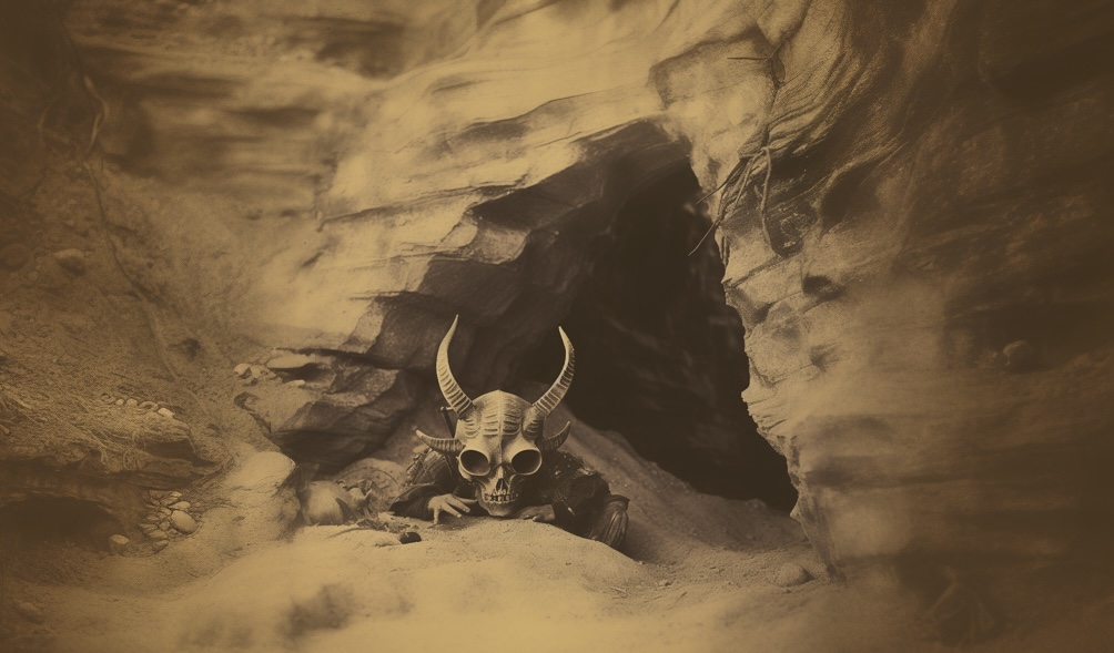 1915 Report: “Skeleton of a Horned Man” Discovered Near AZ Cave